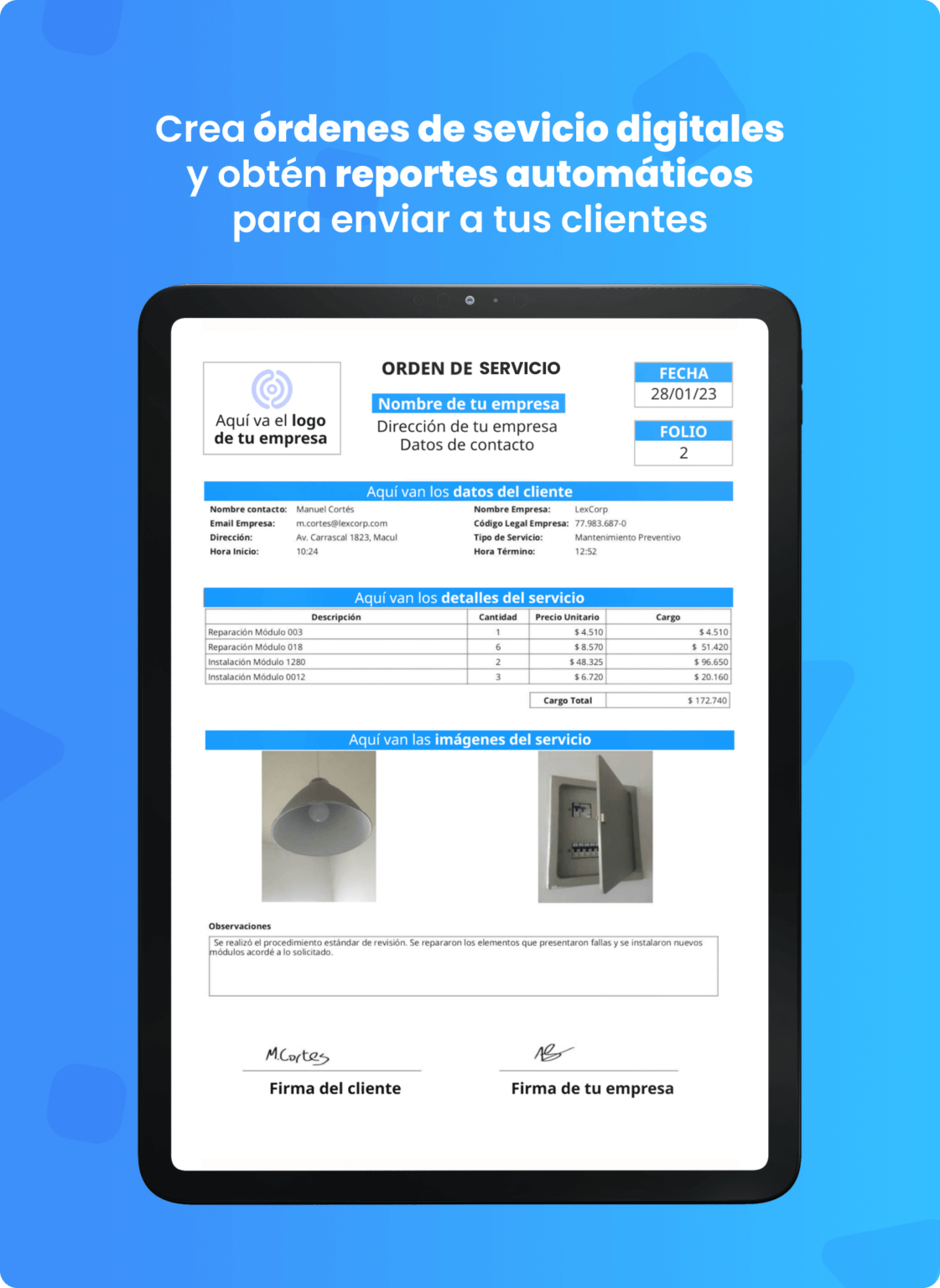 ¿Qué son las órdenes de servicio?